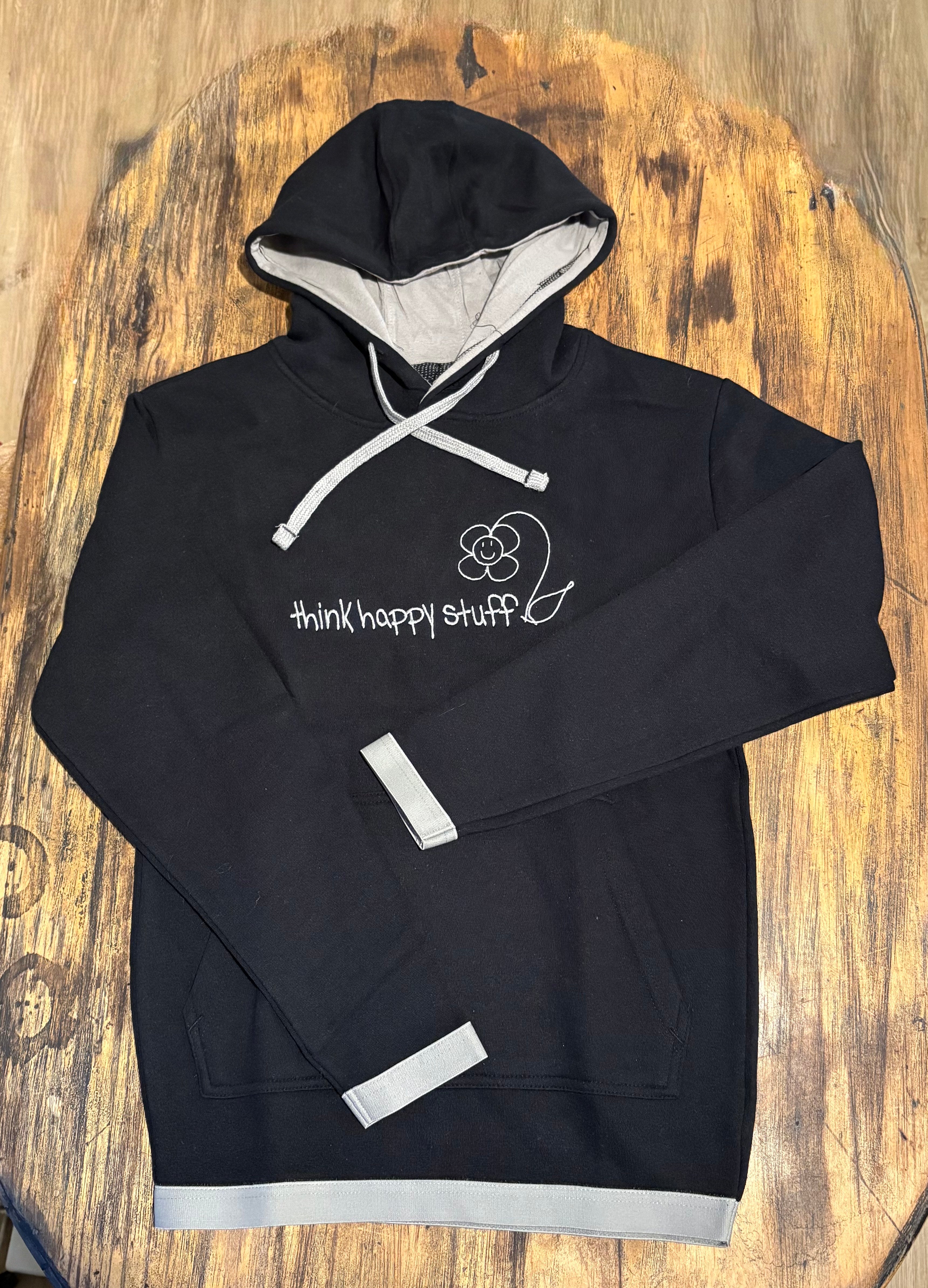 hoodie – think happy stuff